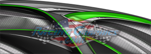 Armored Green Vinyl Wrap for Race Cars